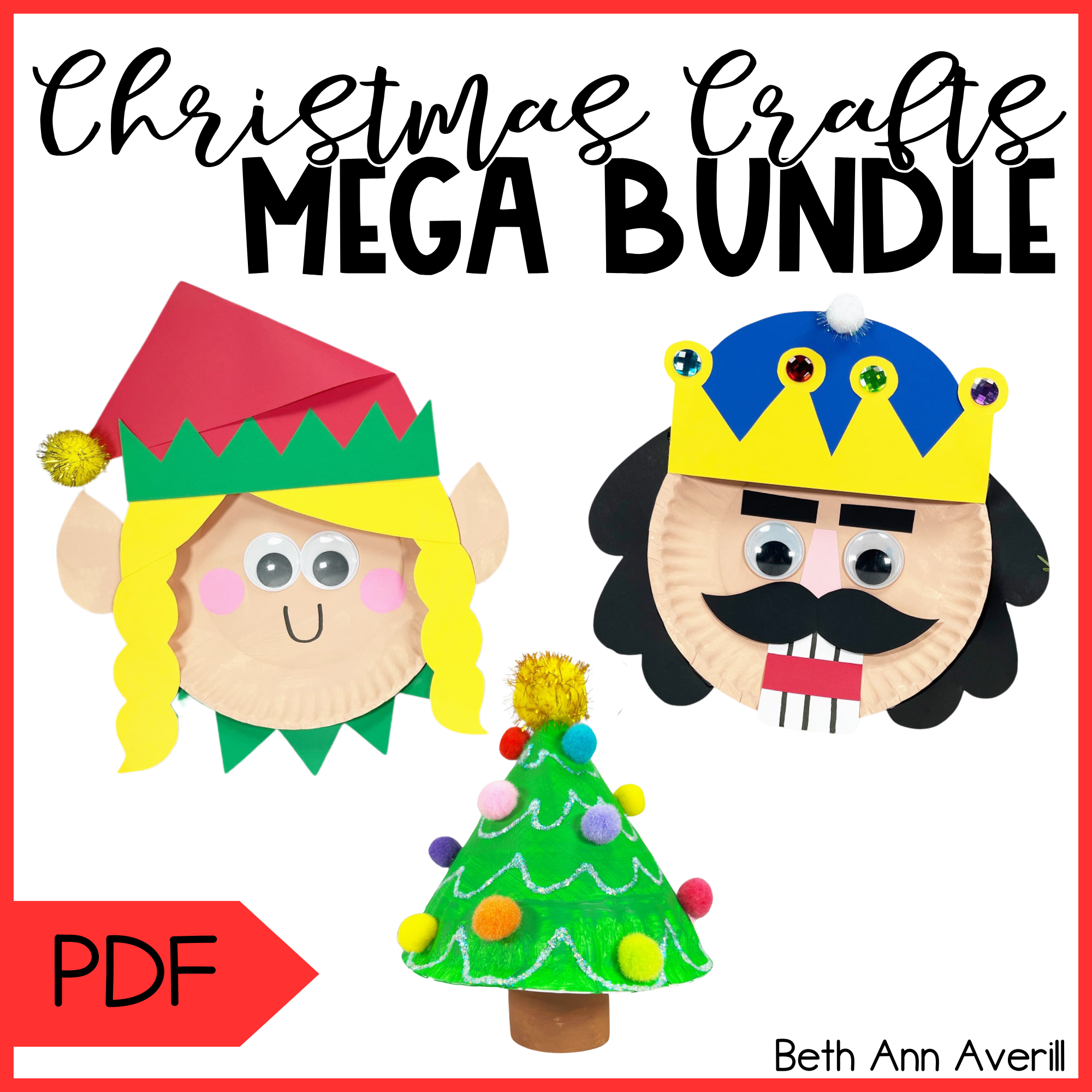 Christmas Paper Plate Craft Mega Bundle – Beth Ann Averill