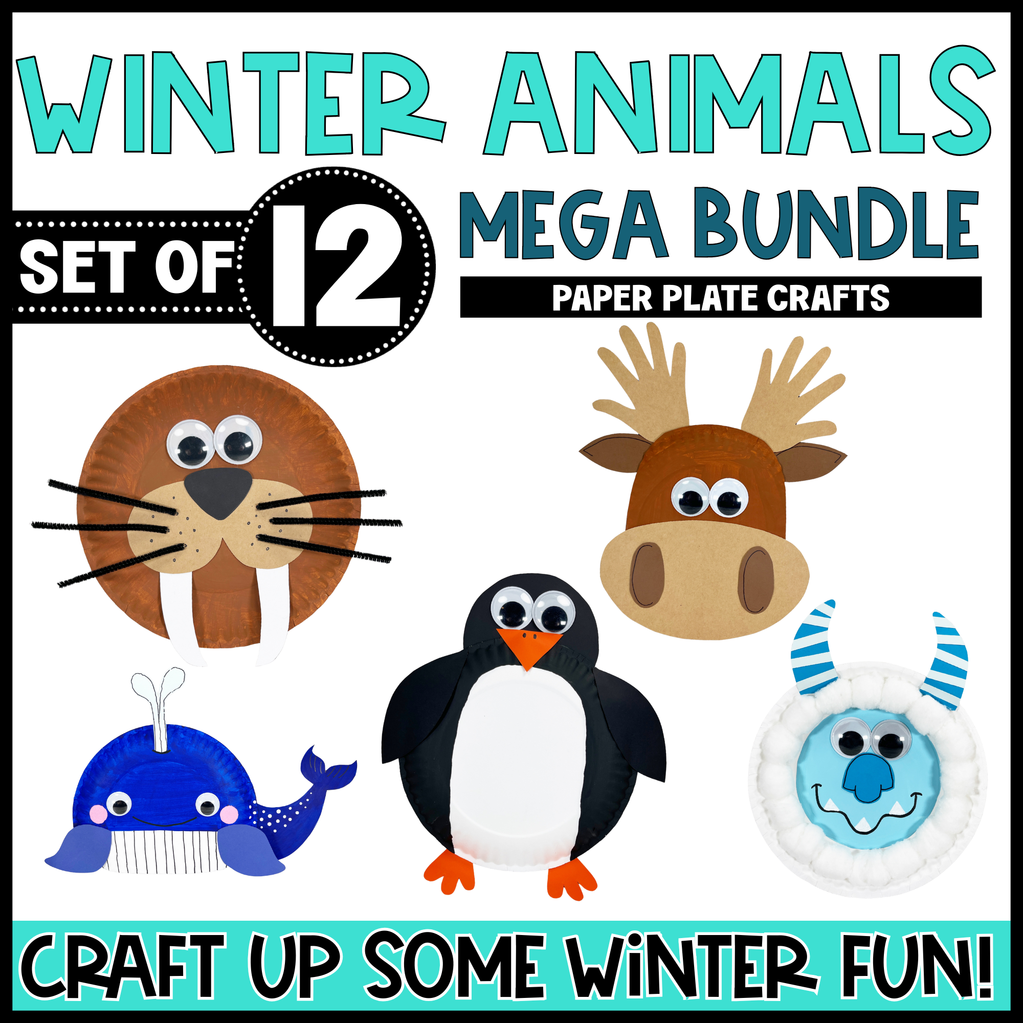 Winter Animal Paper Plate Craft Bundle – Beth Ann Averill