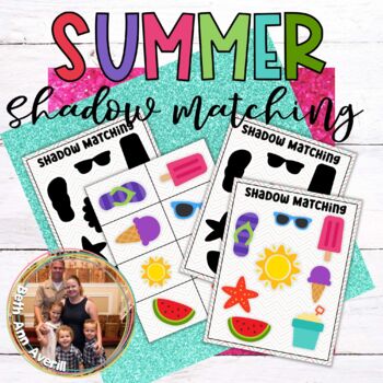 Summer Shadow Matching for Preschoolers – Beth Ann Averill