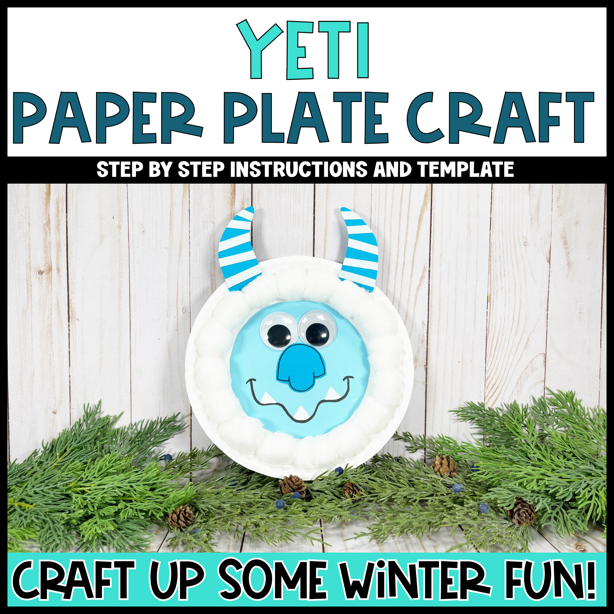 Yeti Paper Plate Craft – Beth Ann Averill