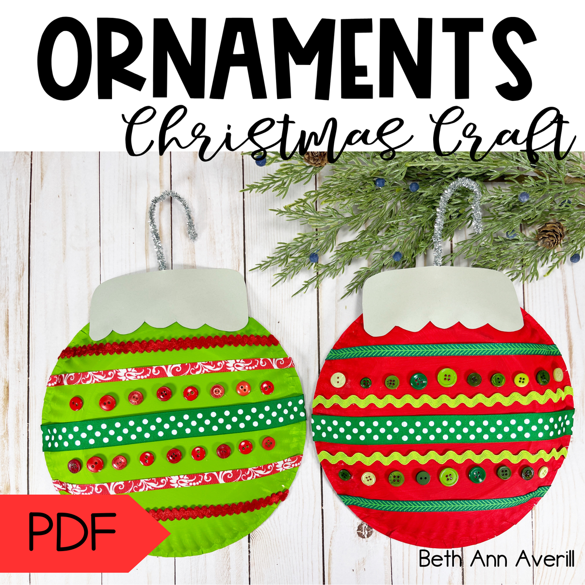 Paper Plate Ornament Craft – Beth Ann Averill