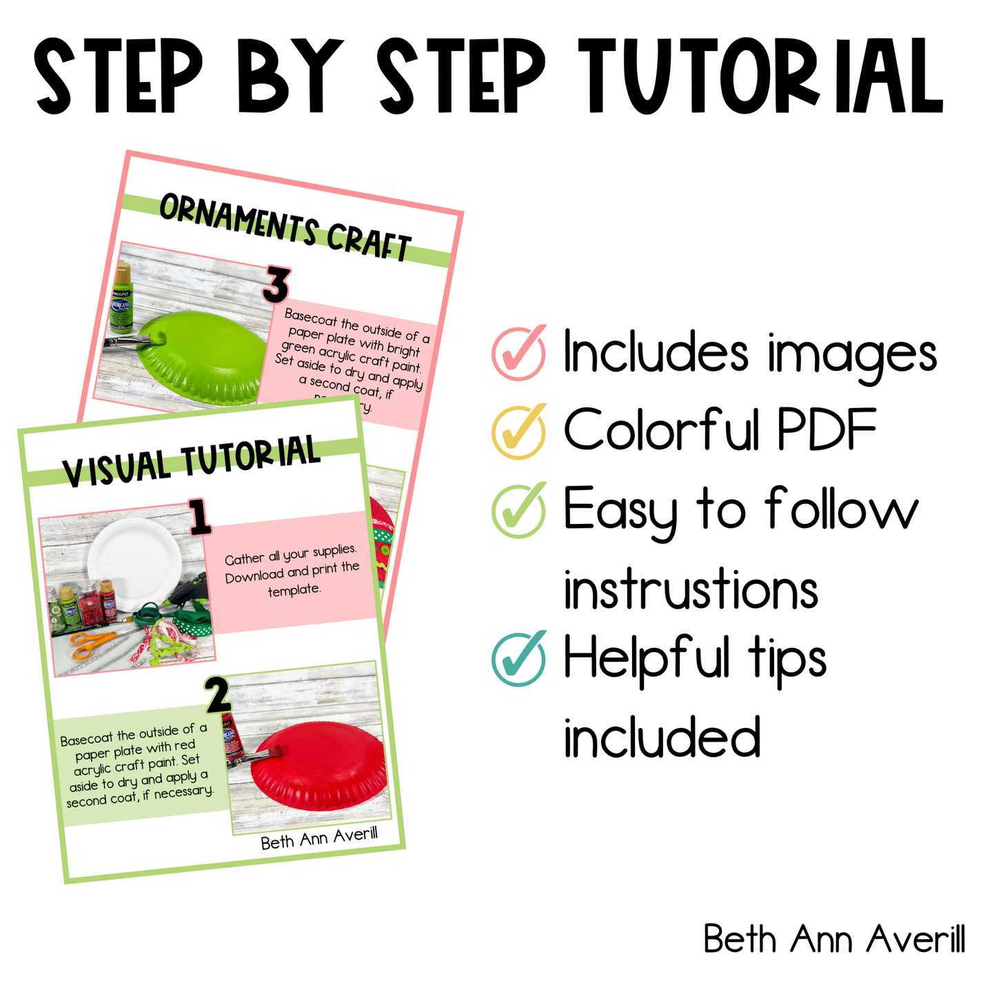 Paper Plate Ornament Craft – Beth Ann Averill