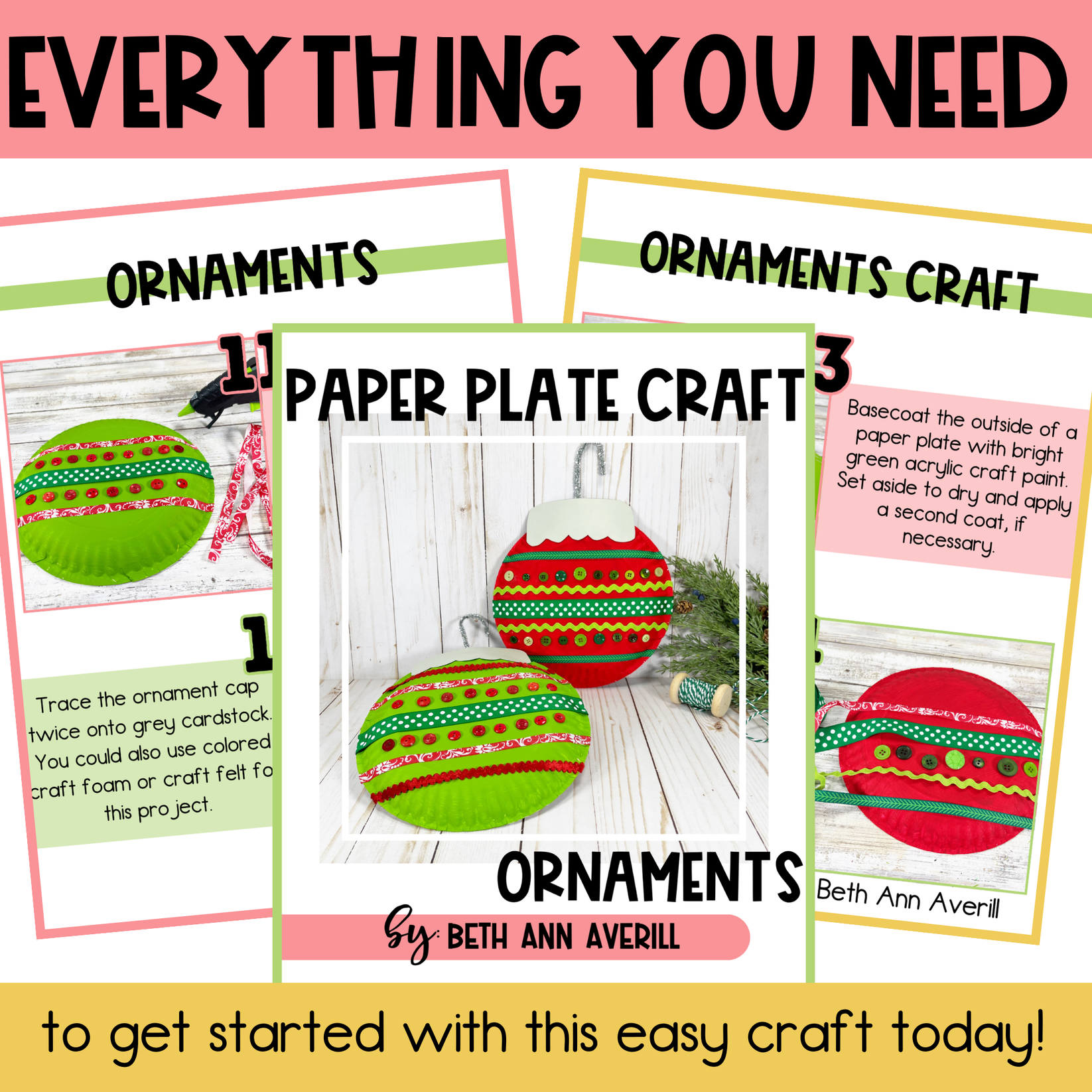 Paper Plate Ornament Craft – Beth Ann Averill