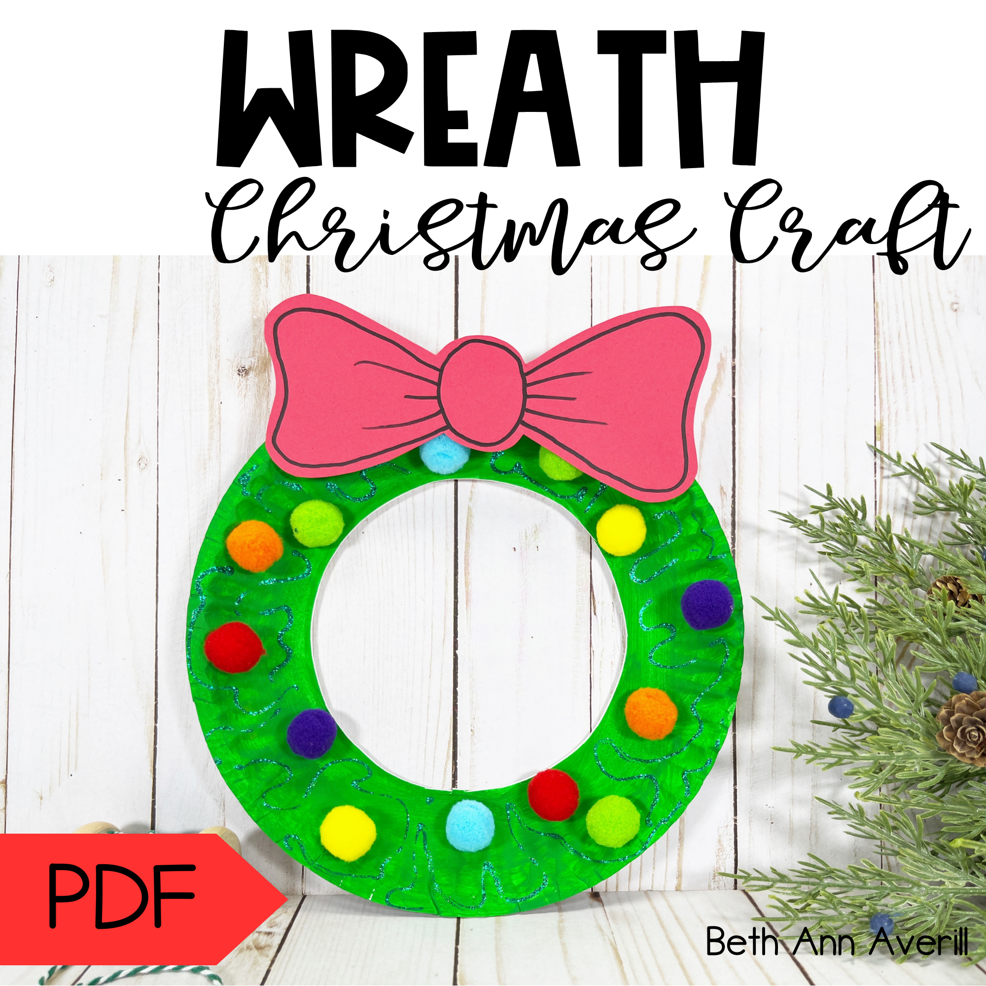Paper Plate Wreath – Beth Ann Averill